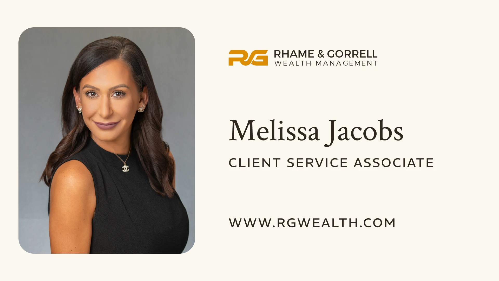 Melissa Jacobs | Rhame & Gorrell Wealth Management