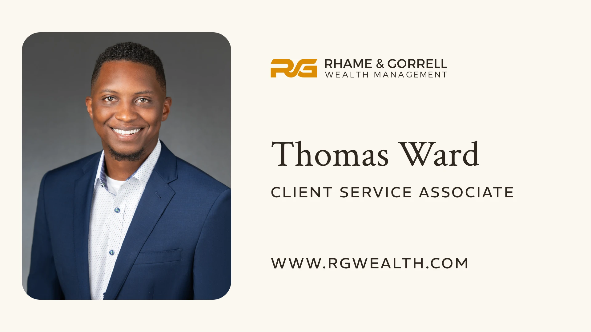 Thomas Ward | Rhame & Gorrell Wealth Management